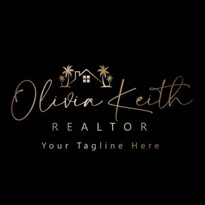 Realtor Logo Palm Tree - Real Estate Agent Logo - Realtor Logo Vector ...