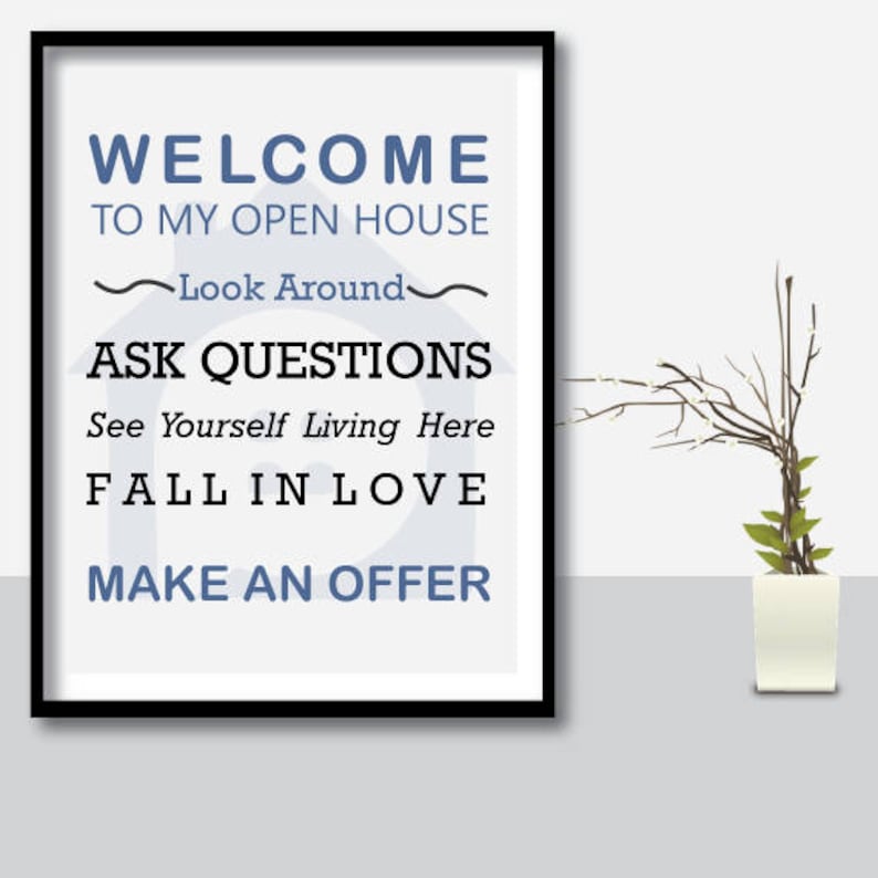 Real Estate Open House Invitation A4, Printable, Instant Download, PDF ...