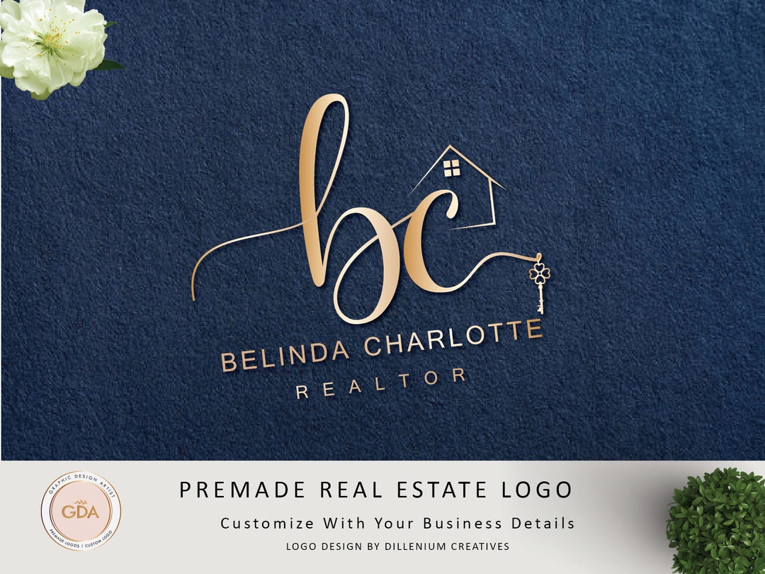 Real Estate Logo, Realtor Logo, Gold Real Estate Logo , Minimalist Logo ...