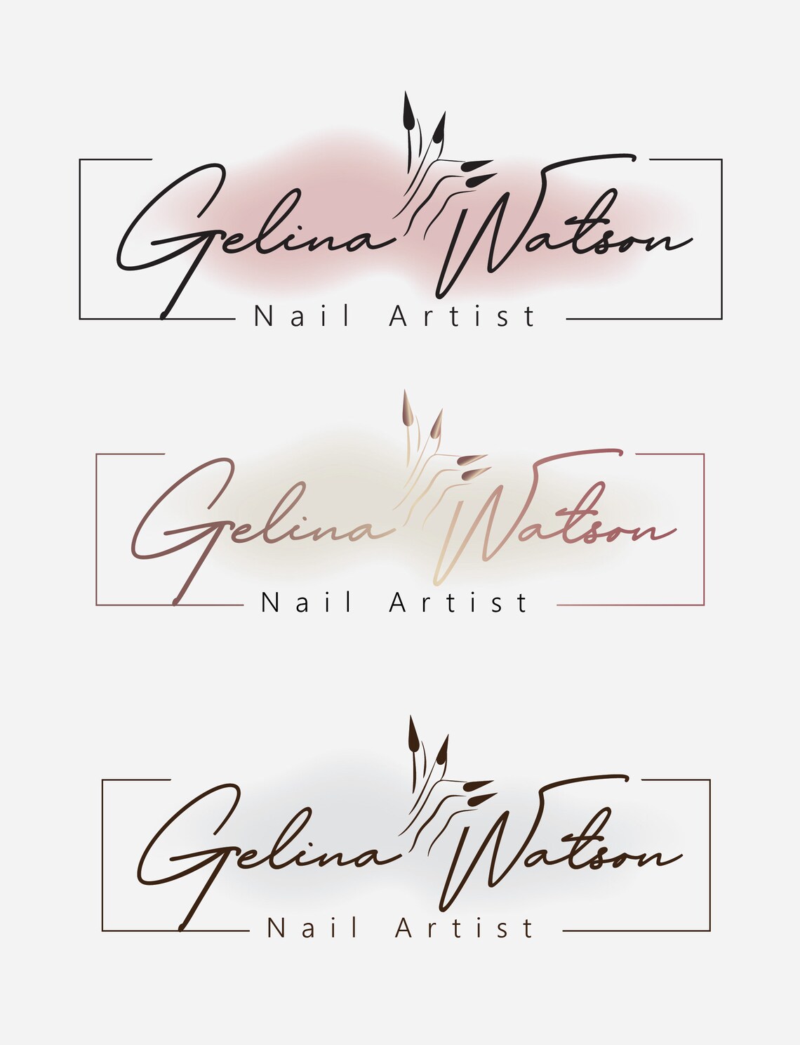 Nails Logo Nail Art Logo Nail Salon Logo Nails Artist Nails Logo Design ...
