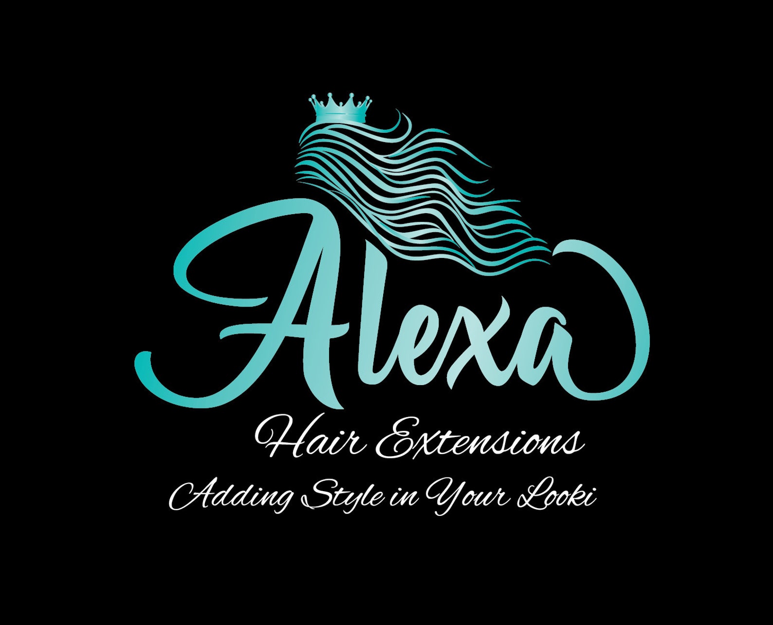 Hair Extensions Logo Hair Logo Design Hair Extensions Logo - Etsy