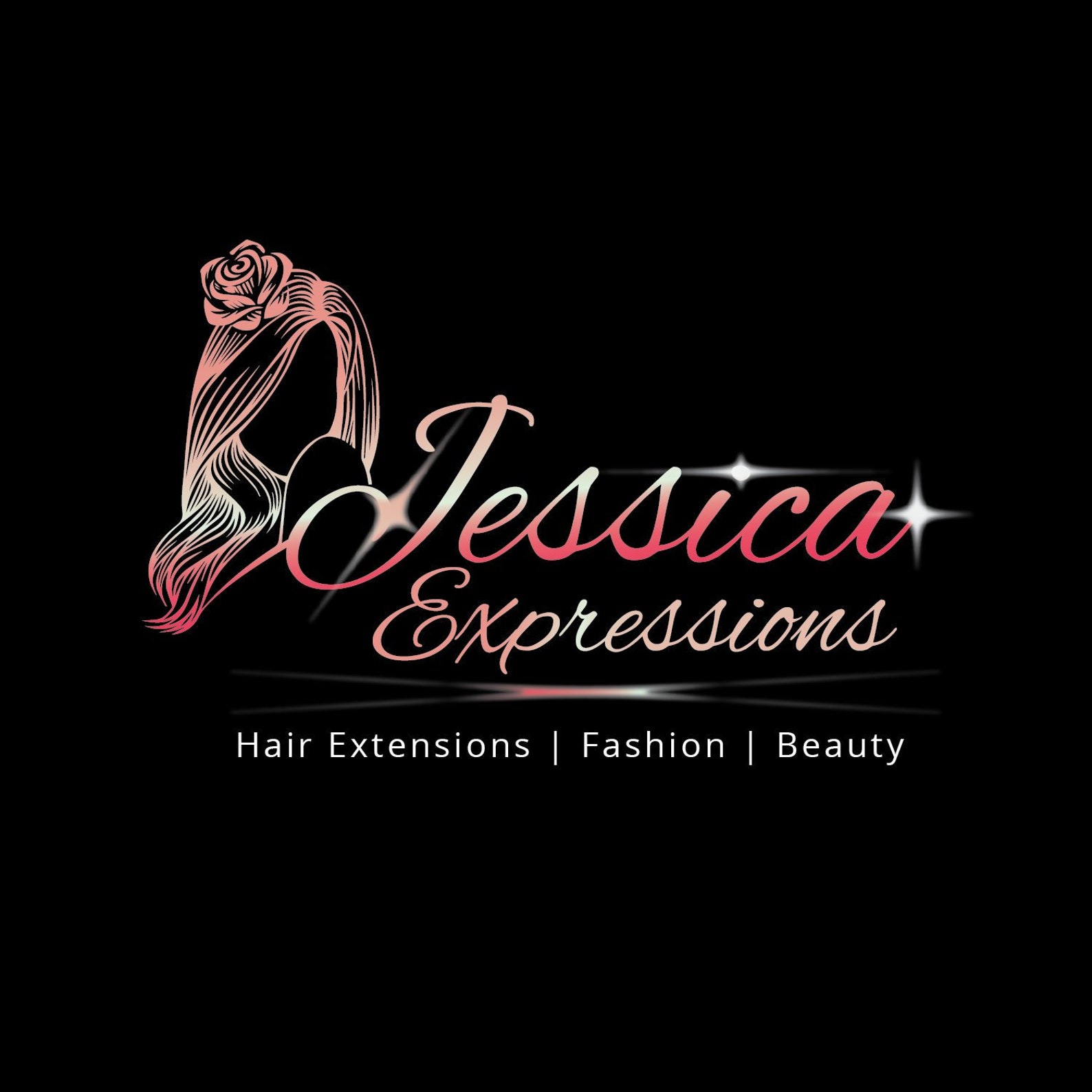 Hair Extensions Logo, Hair Logo Design, Salon Logo, Hair Extensions ...