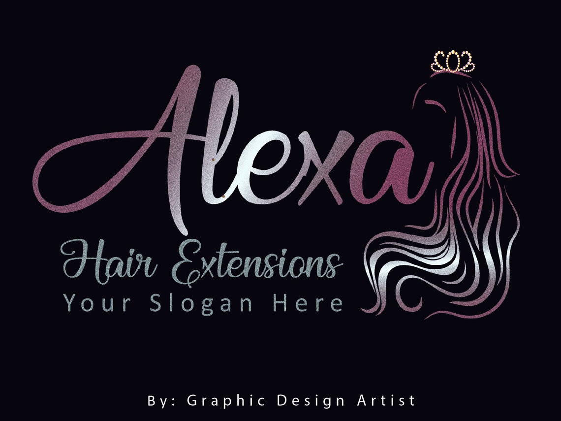 Hair Salon Logo Hair Extensions Logo Hair Logo Hair - Etsy