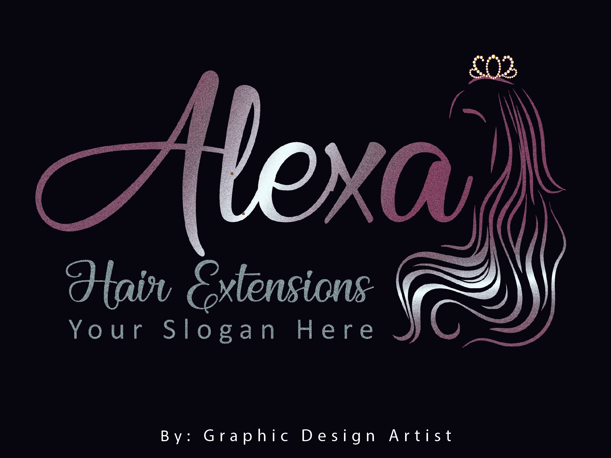 Hair Salon Logo Hair Extensions Logo Hair Logo Hair - Etsy