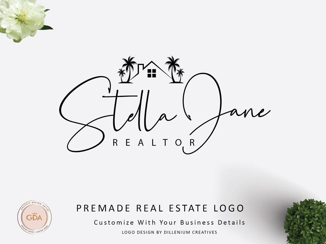 Realtor Logo Palm Tree - Real Estate Agent Logo - Realtor Logo Vector ...