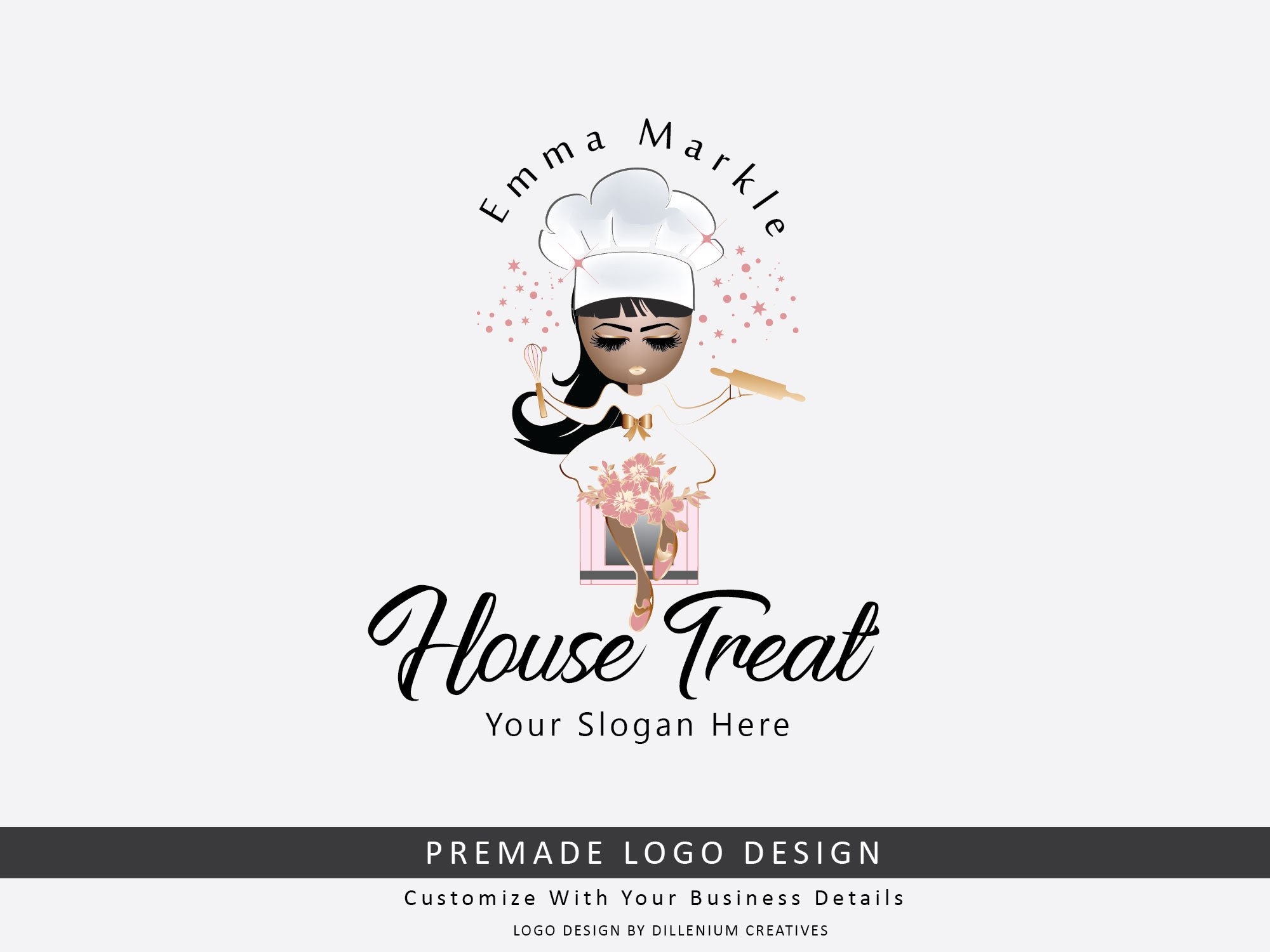 Baking Business Logo, Baking Logo, Cute Baking Logo, Blog Logo, Home ...