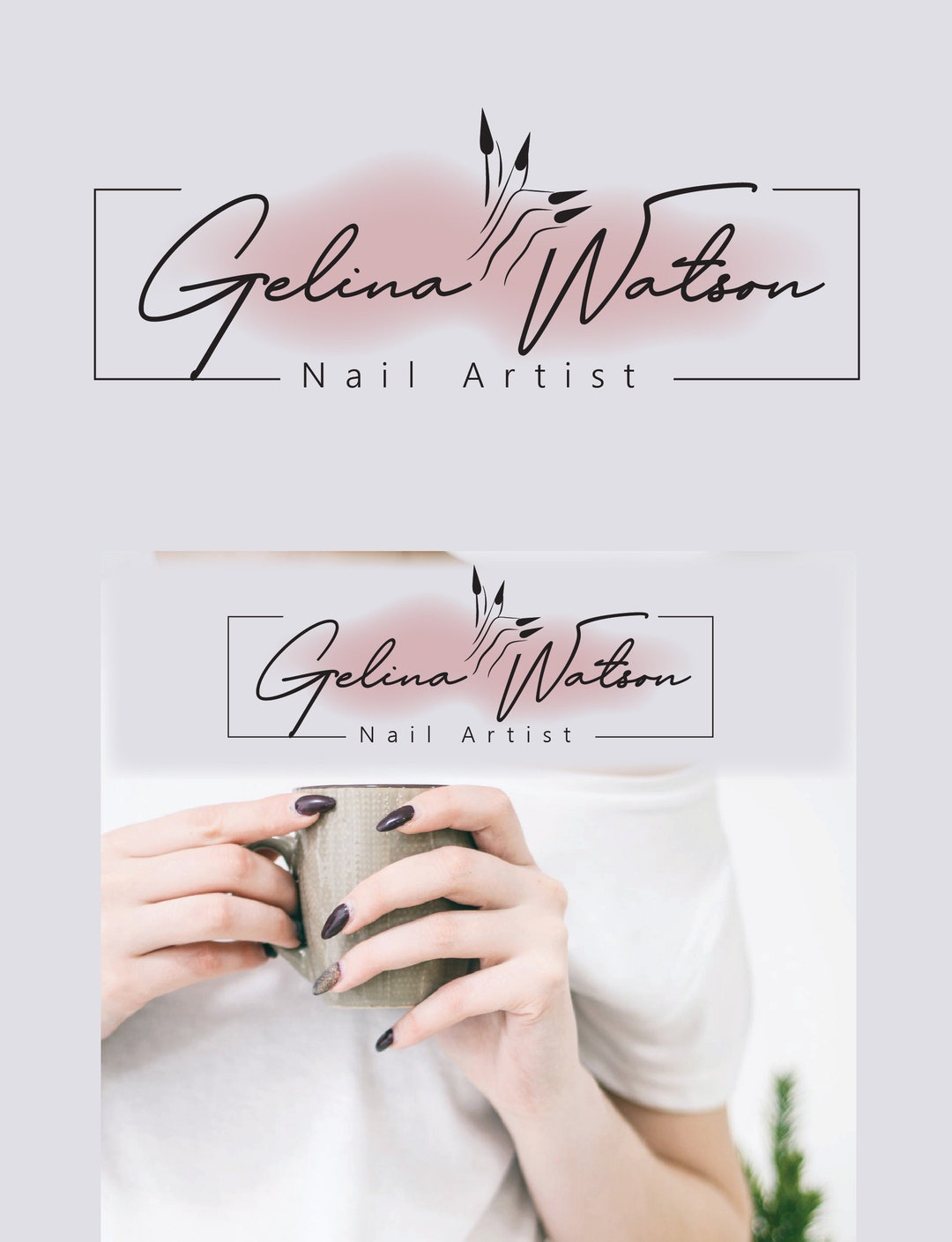 Nails Logo Nail Art Logo Nail Salon Logo Nails Artist - Etsy