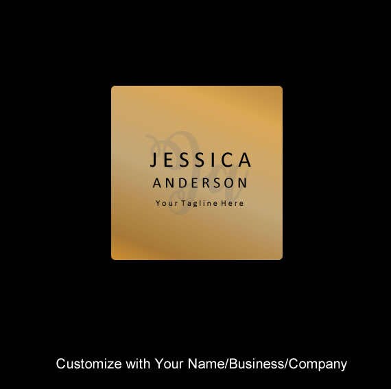 Gold logo Initial logo Name logo Signature logo Typography | Etsy