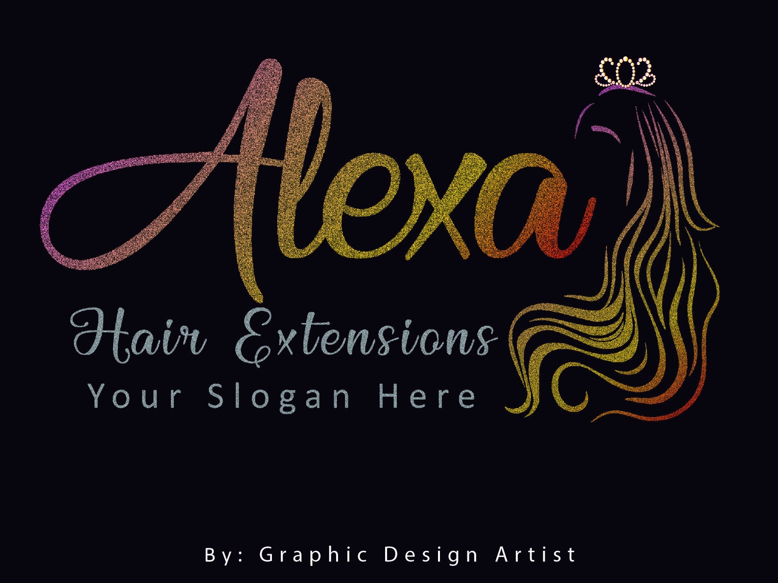 Hair Salon Logo Hair Extensions Logo Hair Logo Hair - Etsy