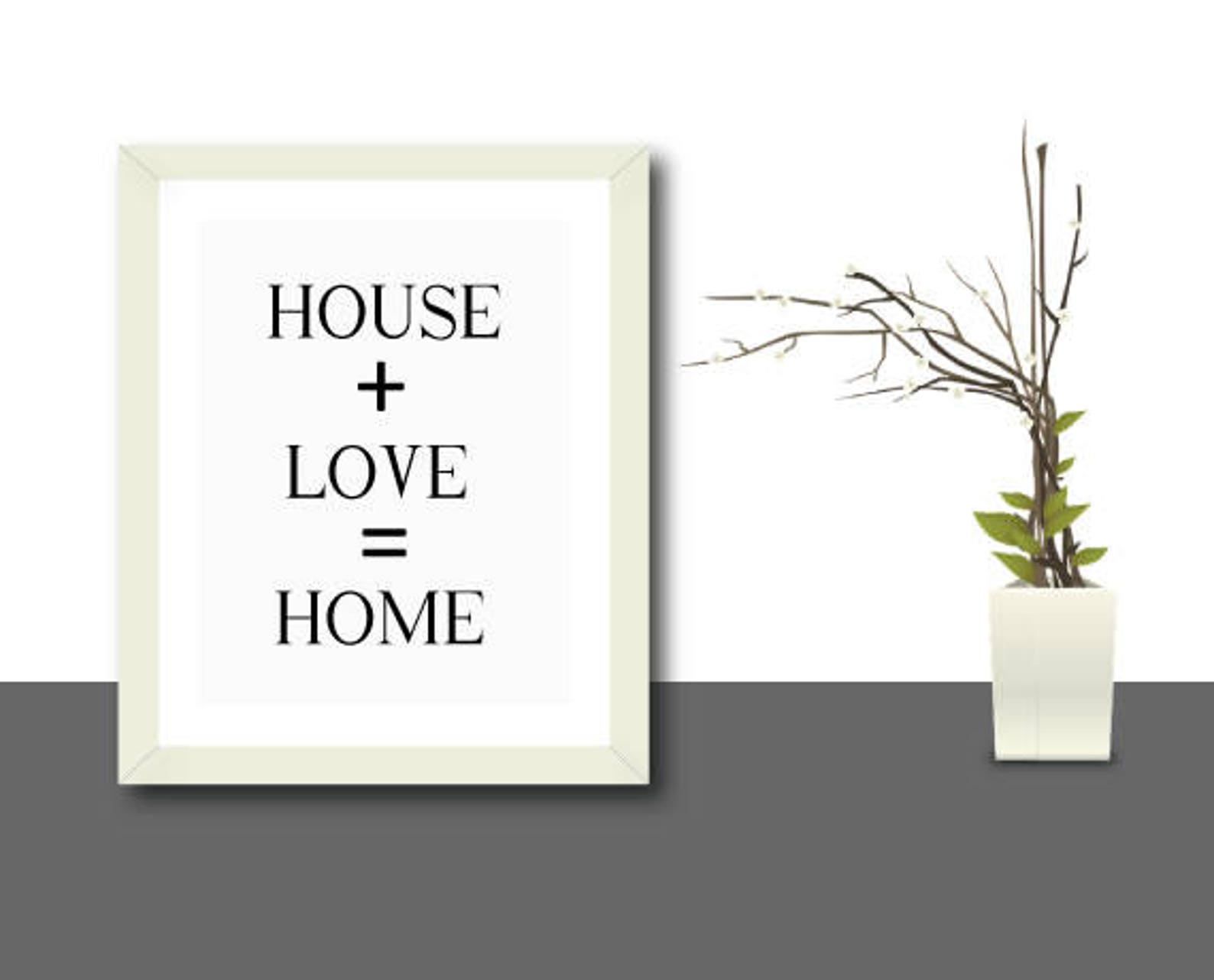 Entryway Sign, Printable Home Decor, Real Estate Closing Gifts ...