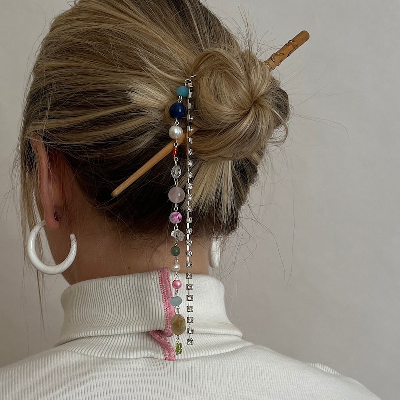 Beaded Hair Pins - Etsy