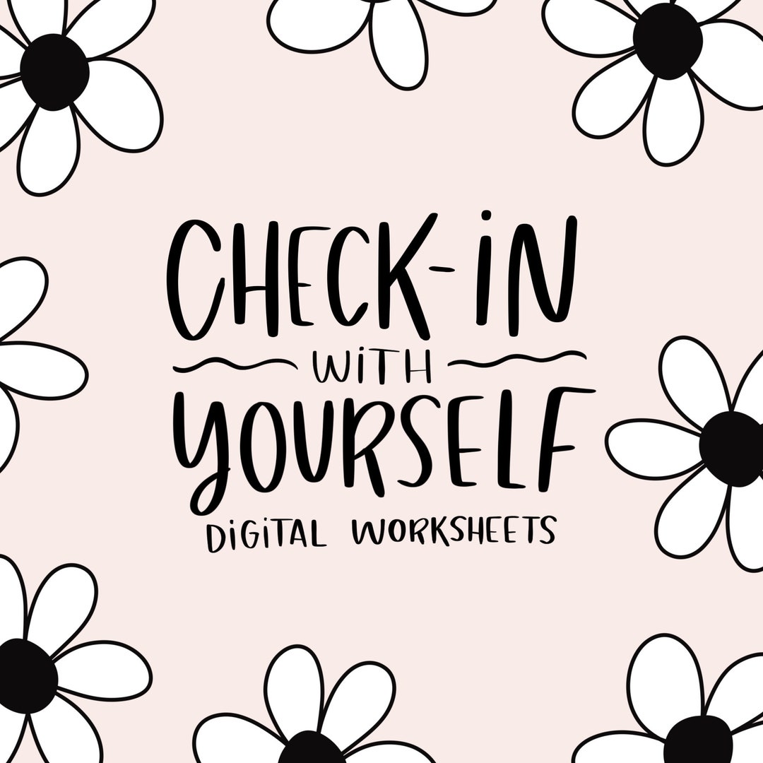 Check-in With Yourself Workbook | Self Care Digital Workbook ...