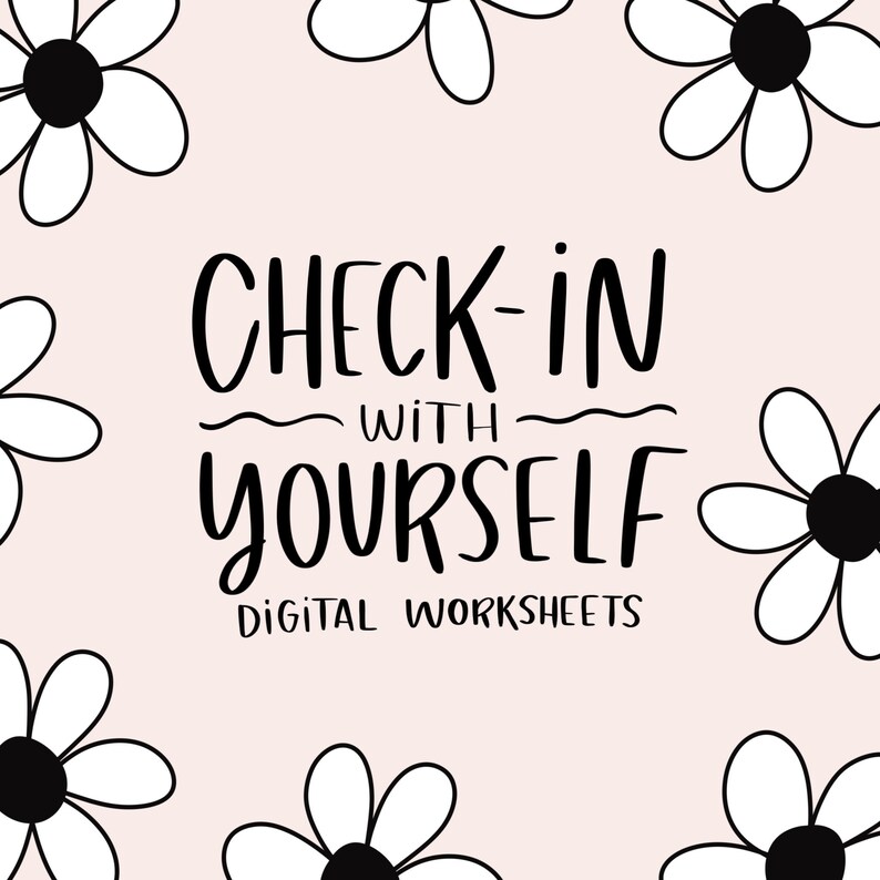 Check-in With Yourself Workbook Self Care Digital Workbook - Etsy