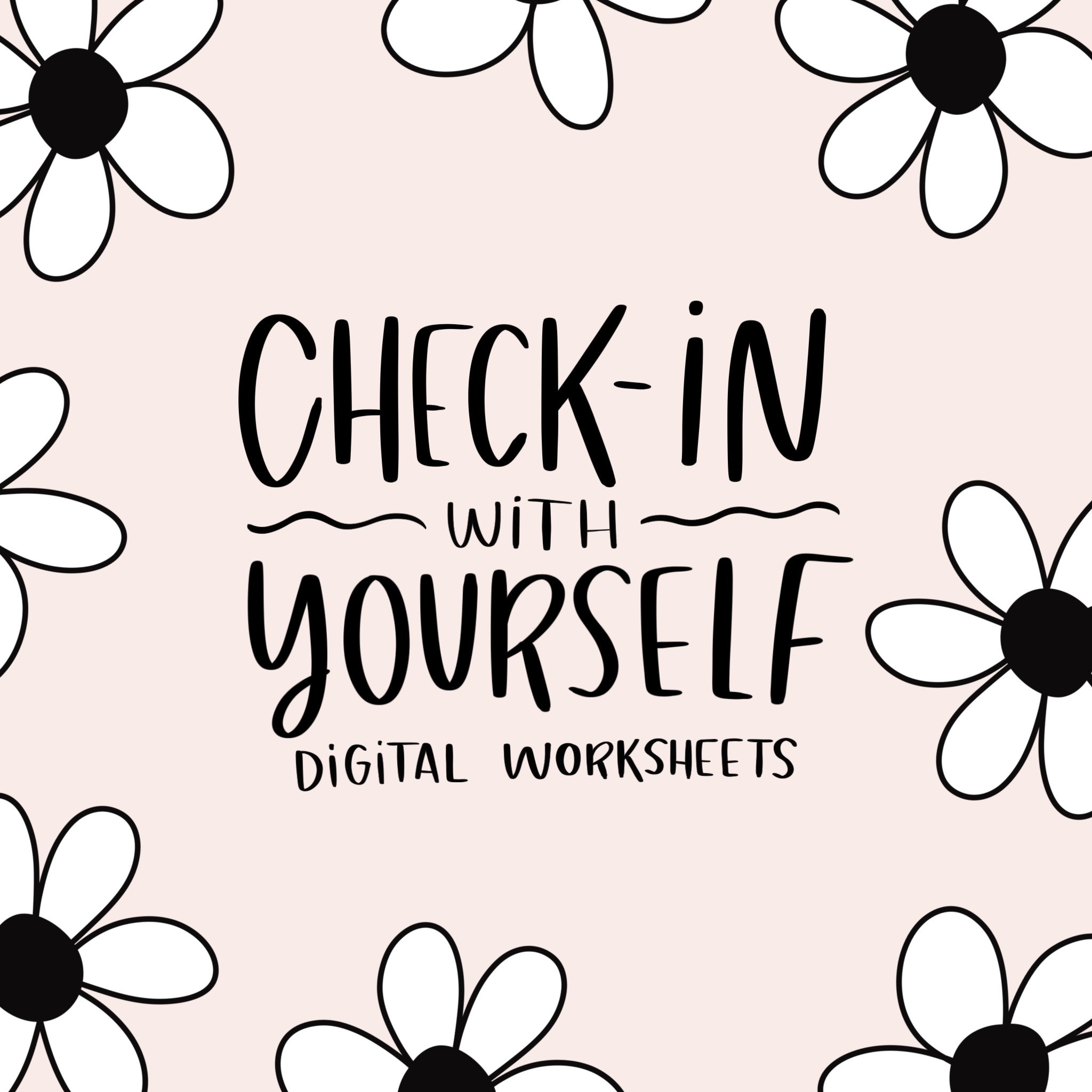 Check-in With Yourself Workbook Self Care Digital Workbook - Etsy