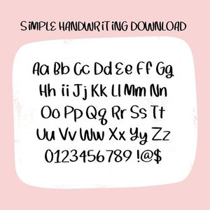 Simple Handwriting Font | Natalie Meagan Font | the Crybaby Club ...