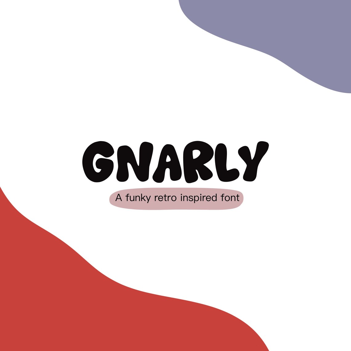 Gnarly Font Natalie Meagan Font The Crybaby Club Procreate | Etsy