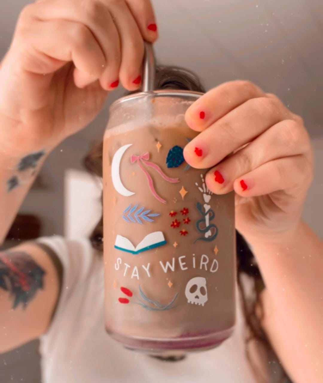 Stay Weird Glass - Etsy