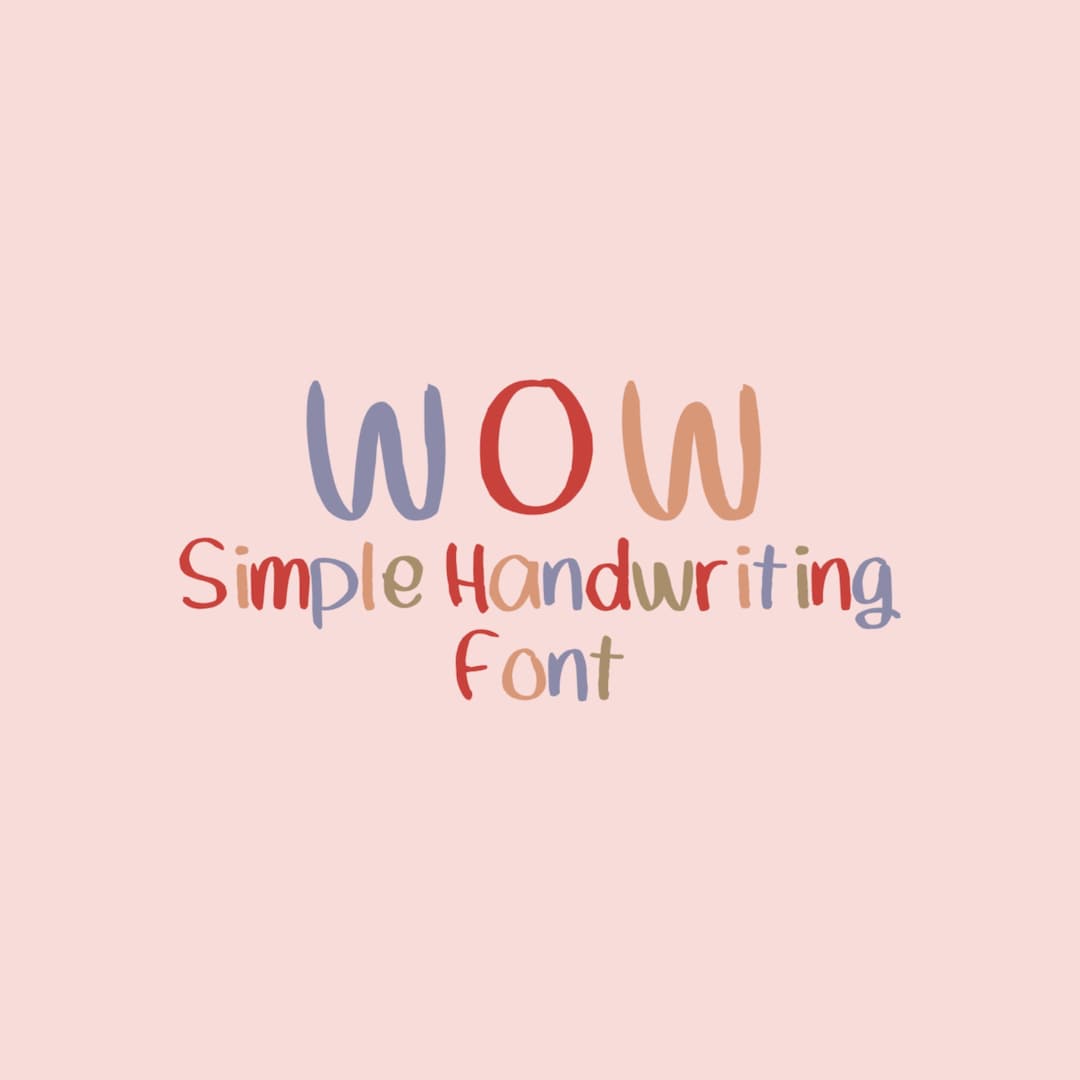 Simple Handwriting Font | Natalie Meagan Font | the Crybaby Club ...