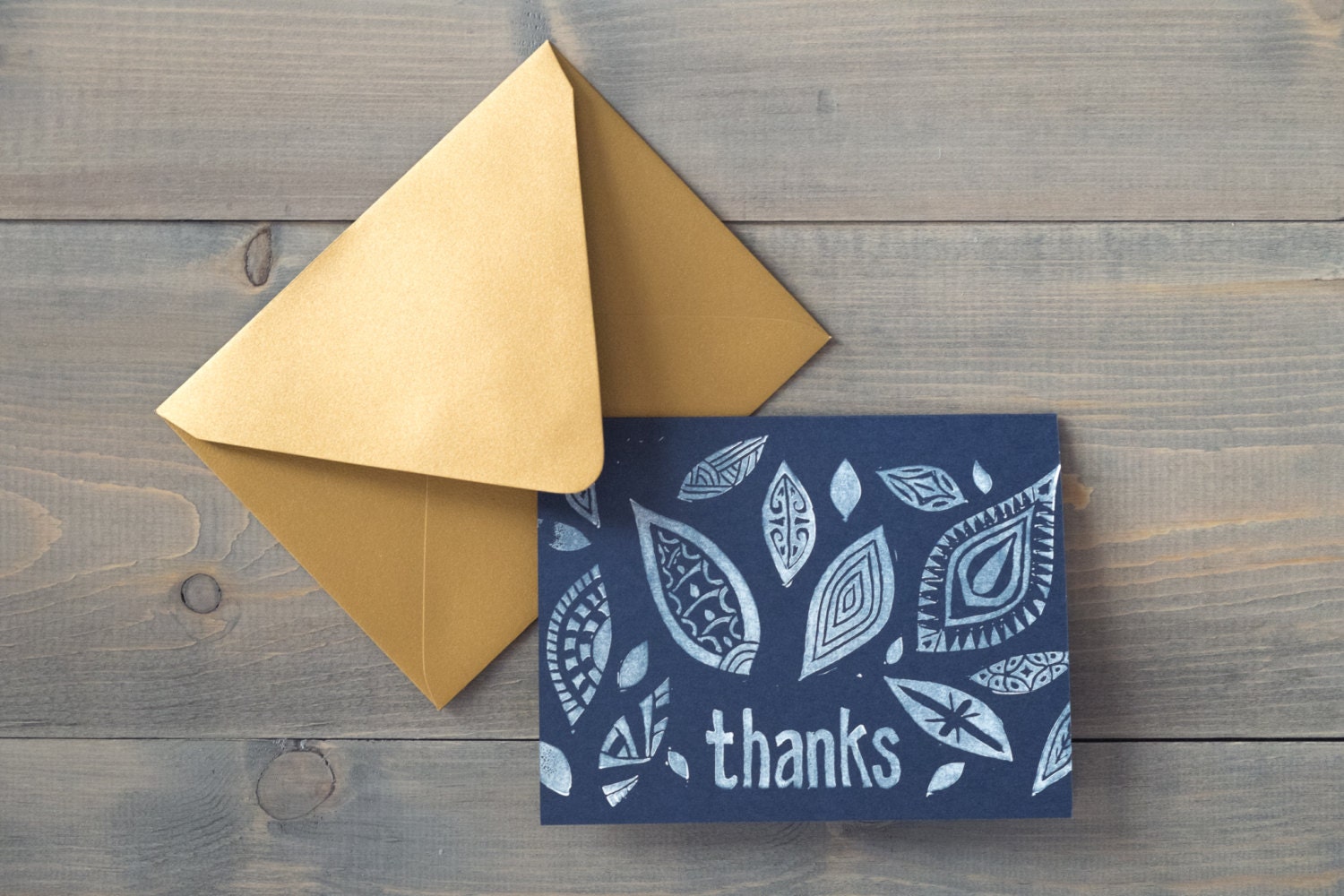 Thank You Notes, Block Print Notecards, Folk Art Cards, Thank Yous ...