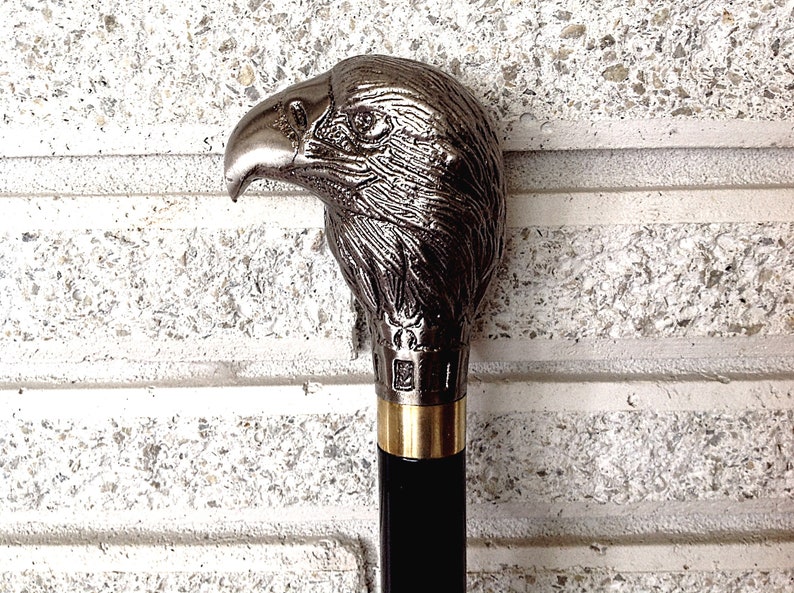 Cane E Vintage Pommel Handle EAGLE Head Thorondor Walking - Etsy