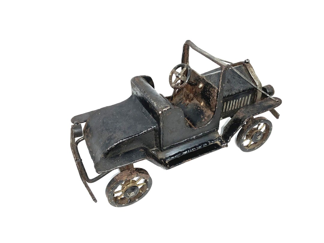 Handmade Metal 1911 Ford Model T Torpedo Roadster - Folk Art Mancave ...
