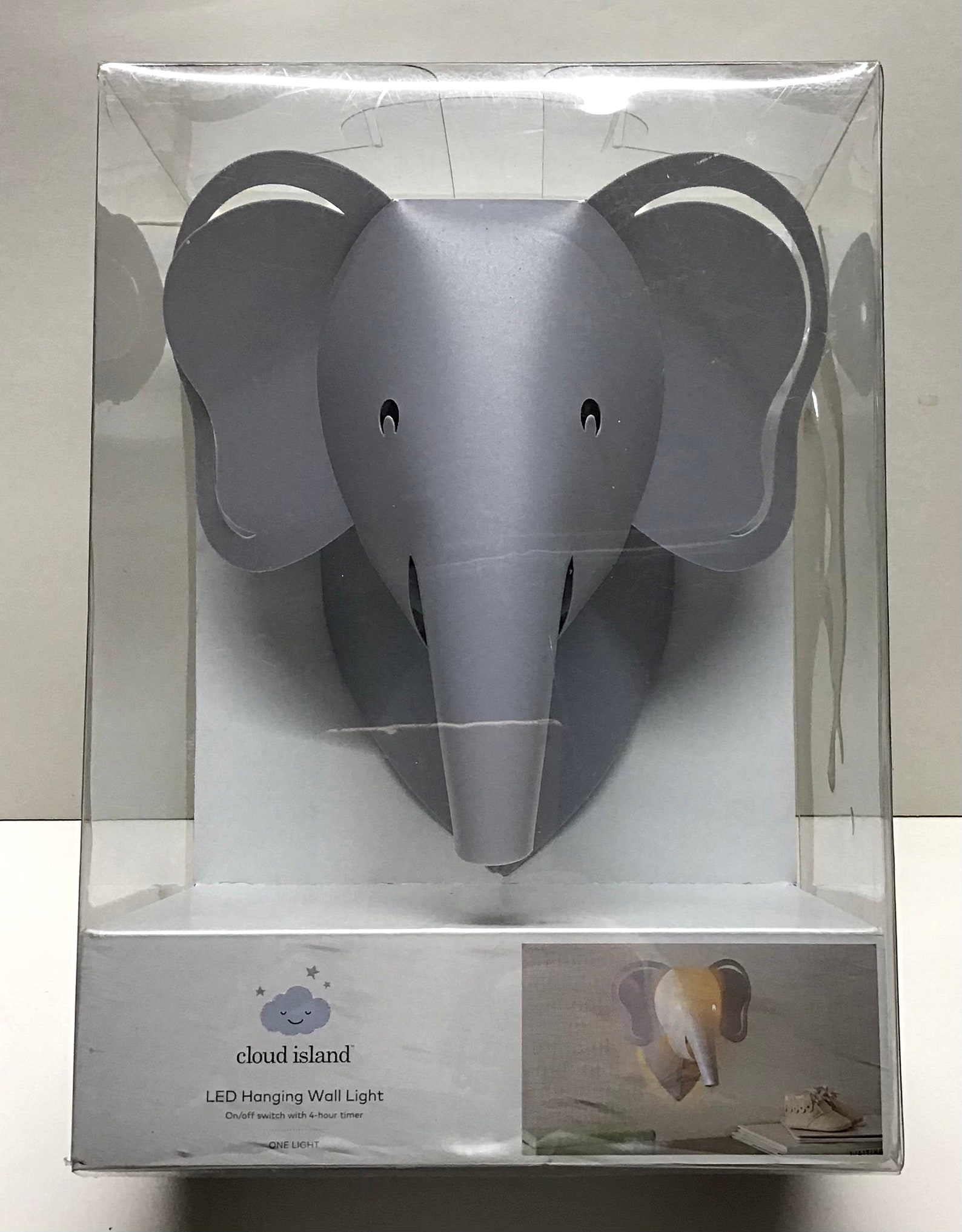 Cloud Island Elephant Nursery Night Light, Baby Wall Decor - Etsy