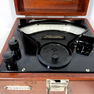 Sensitive Research Instrument Corp, DC (direct Current) Milliammeter ...