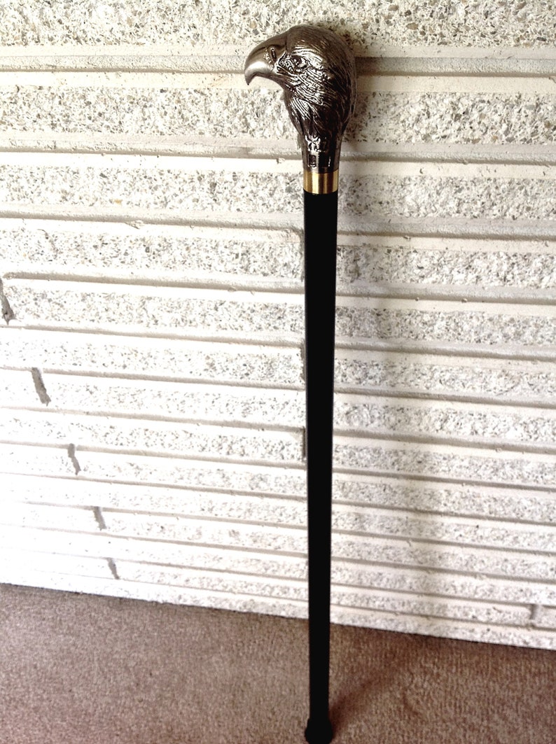 Cane E Vintage Pommel Handle EAGLE Head Thorondor Walking - Etsy