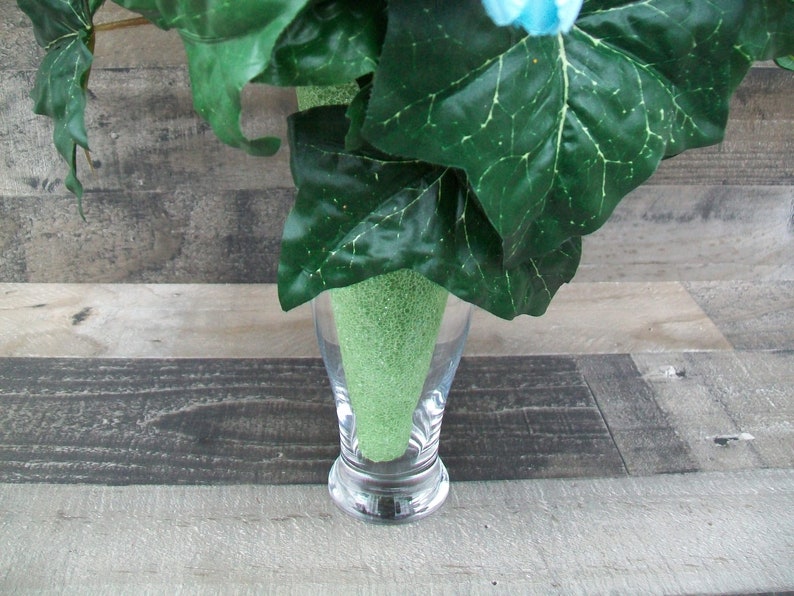 Spring Summer Blue Tulip Cemetery Cone Gravesite Floral Arrangement - Etsy