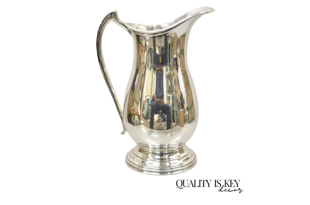 Antique Silver Plated Victorian Water Pitcher by the Sheffield Silver ...