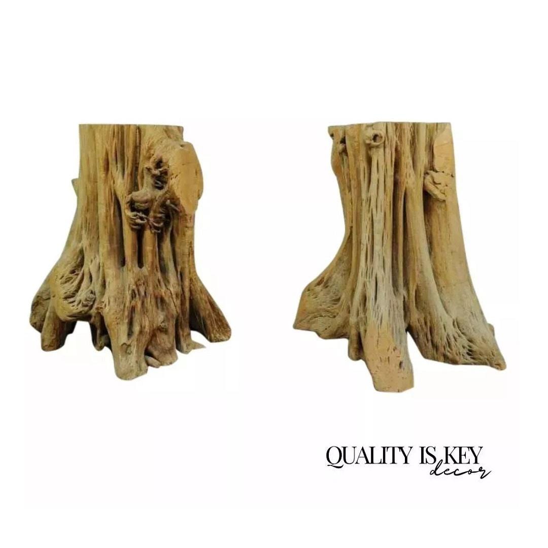 Tree trunk pedestal store