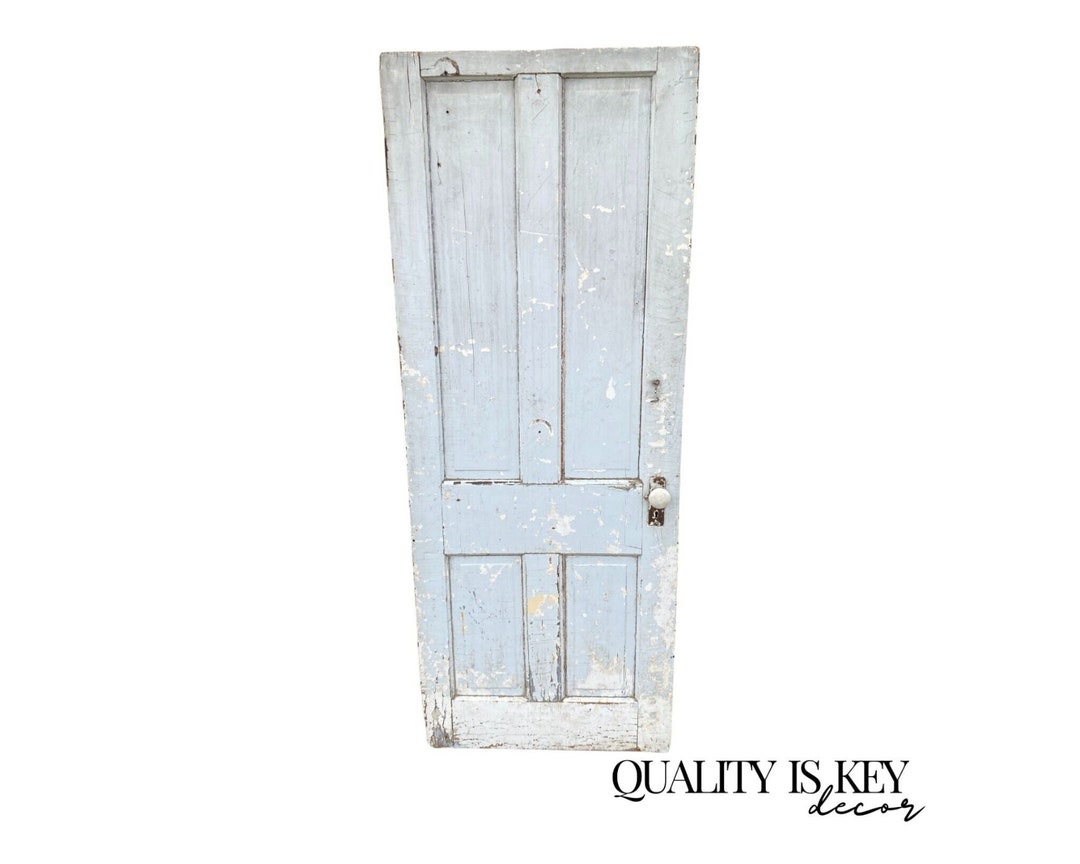 Antique Architectural Salvage Gray White Distress Painted Wooden ...