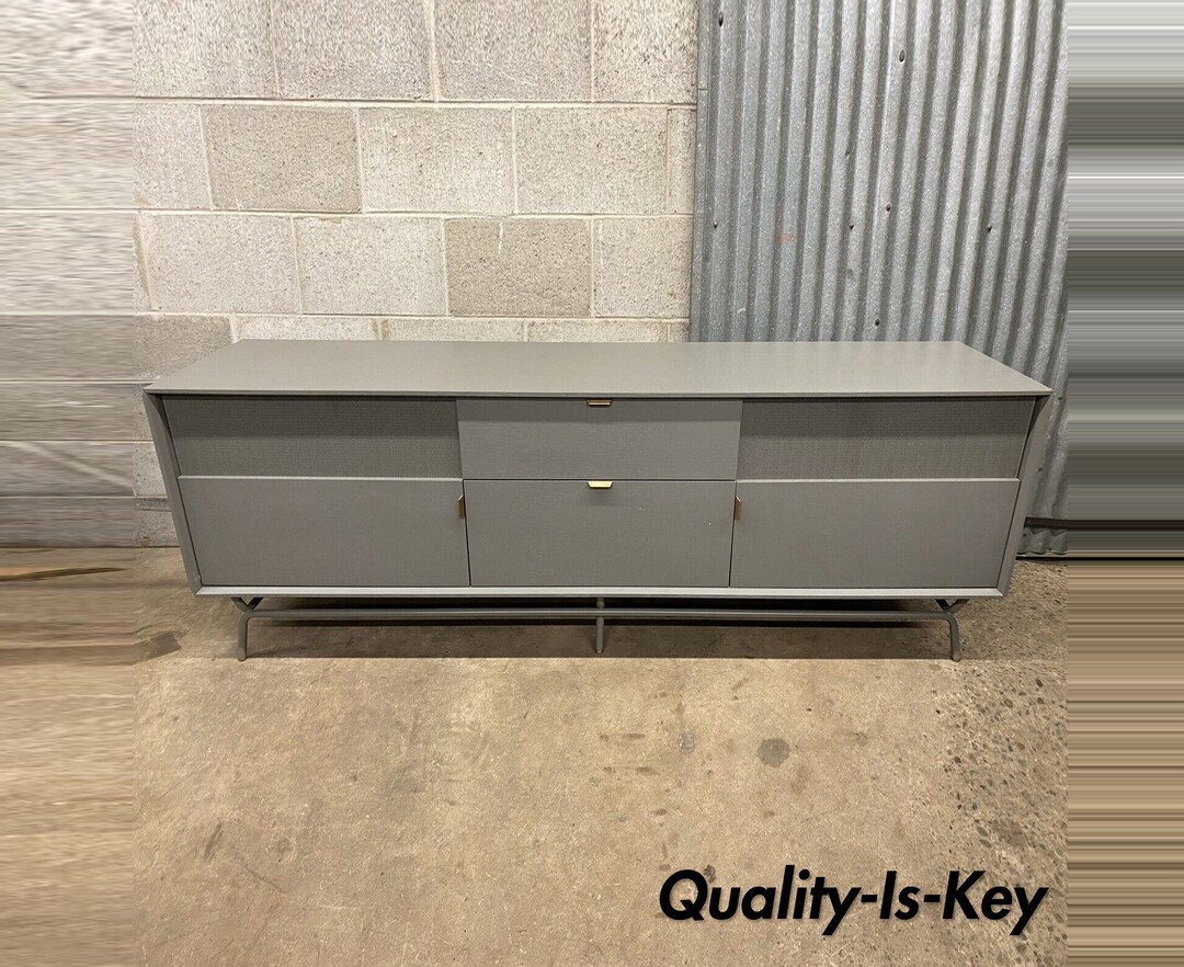 Dang 2 Door 2 Drawer Grey Media Stand Console Credenza by Blu Dot - Etsy