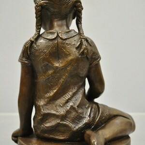 Vintage Bronze Charles Parks the Franklin Mint Statue Sculpture Girl ...