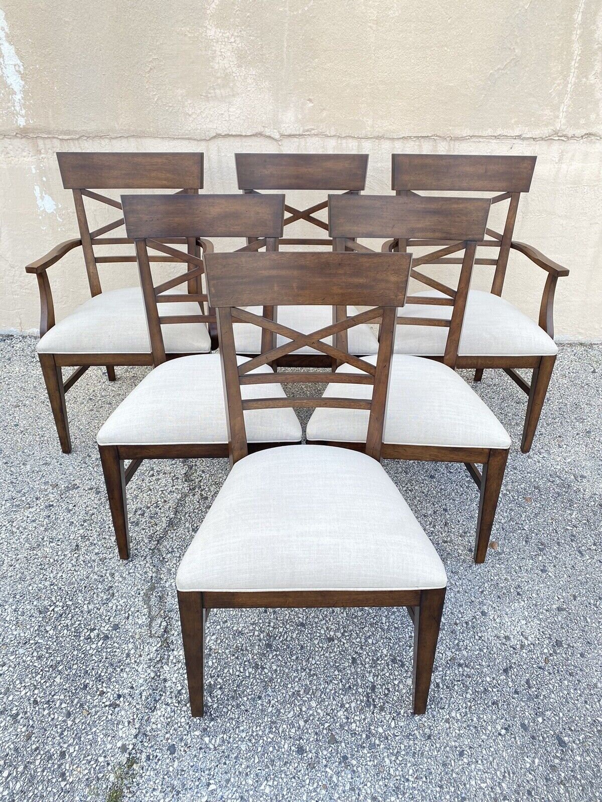 Ethan Allen Dining Room Set Rectangular Tango Dining Table Cross Back ...