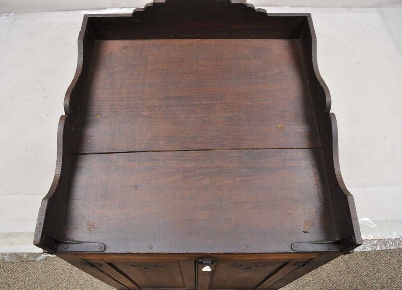 Antique Wood & Glass Counter Top Display County Store Pie Safe Display ...