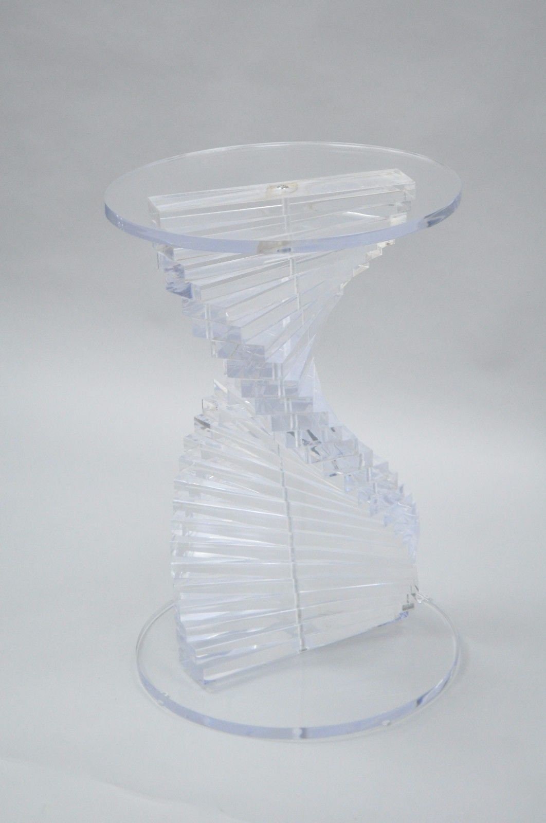 Vtg 28 Mid Century Modern Spiral Stacked Helix Lucite | Etsy