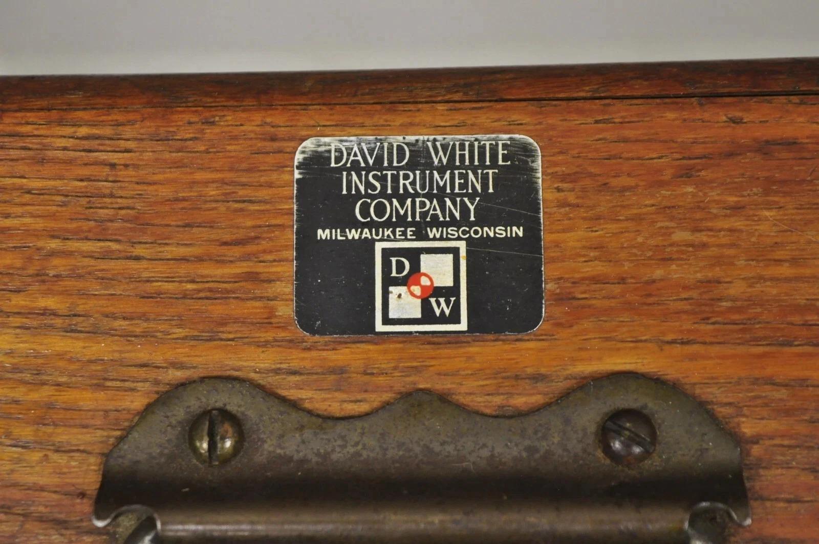 Vintage David White Instrument Surveying Equipment Plane Utility Level ...