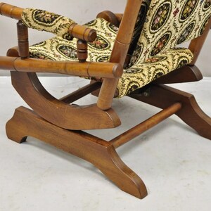 Antique Victorian Small Child's Maple Wood Platform Rocker Rocking ...