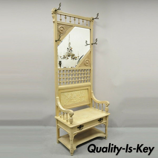 Hall Tree With Bench - Etsy