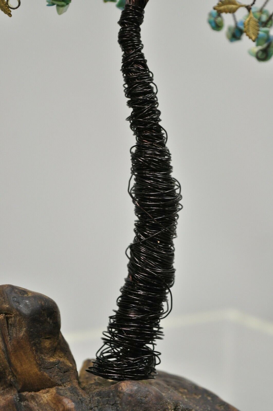 Copper Wire 14 Bonsai Tree Brass Leaves Stone Fruit | Etsy