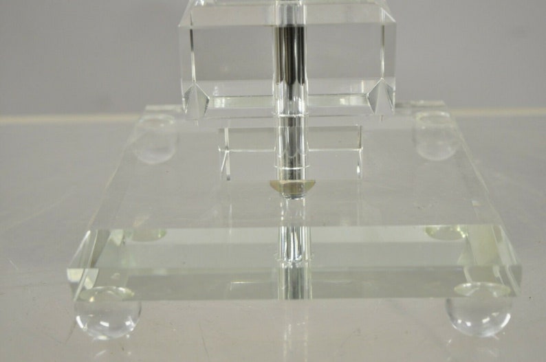 Mid Century Modern Stacked Lucite Acrylic Ice Cube Column - Etsy