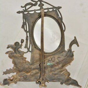 Antique French Renaissance Style Brass Oval Picture Frame With Ship and ...