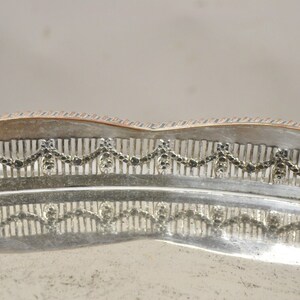 English Sheffield William Adams Silver Plated Pierced Drape Gallery ...