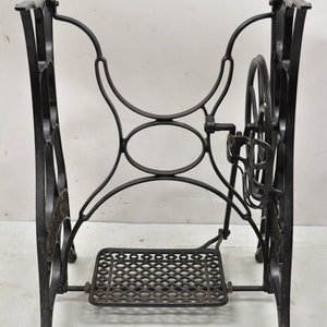 Antique New Home Black Cast Iron Treadle Sewing Machine Base - Etsy