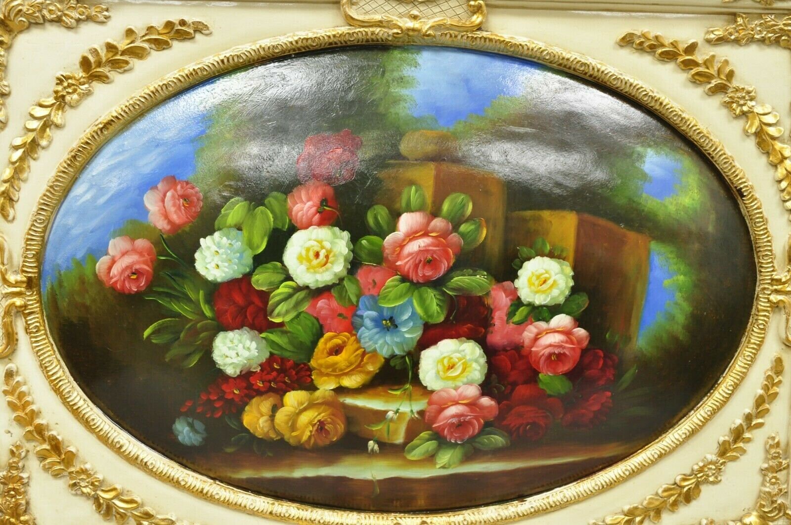 Vintage Italian Rococo Flower Still Life Wall Art Painting by | Etsy
