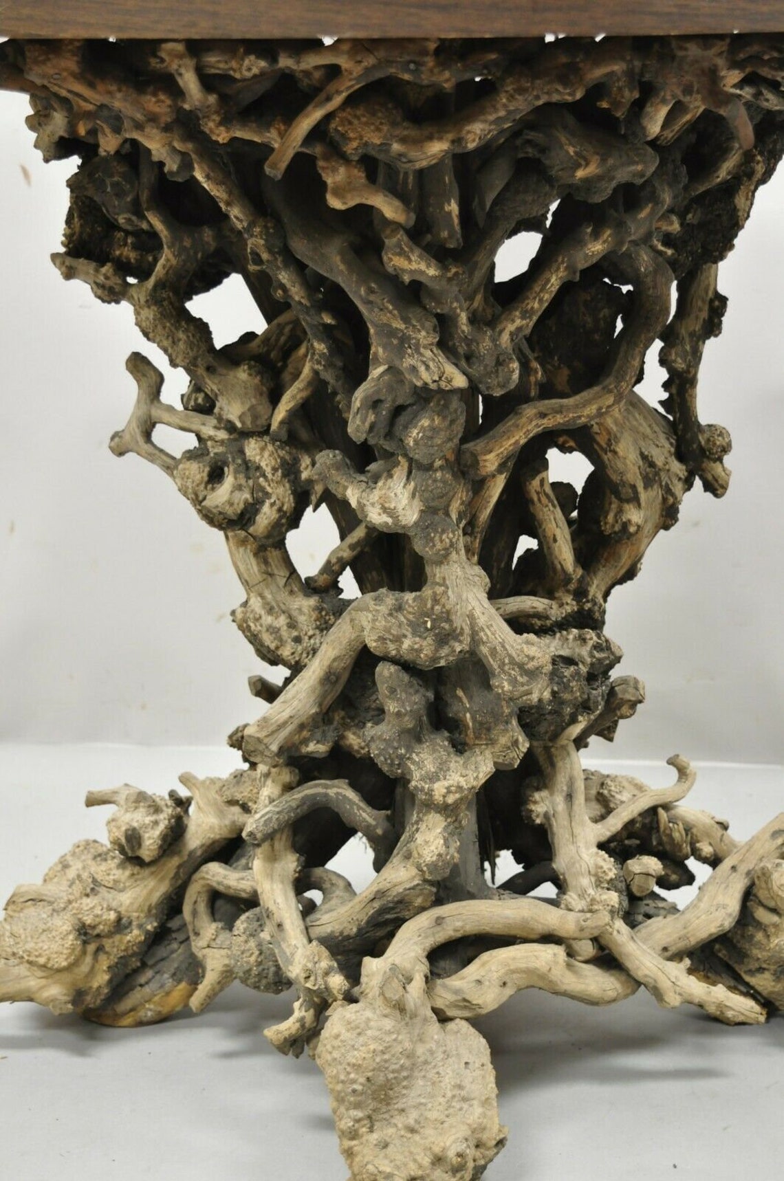 Vintage Driftwood Root Base Drift Wood Pedestal Naturalistic | Etsy