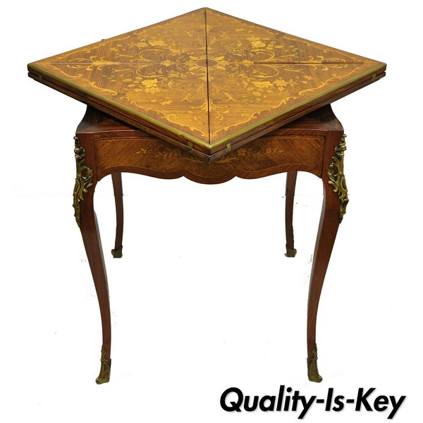 Antique Folding Card Table - Etsy