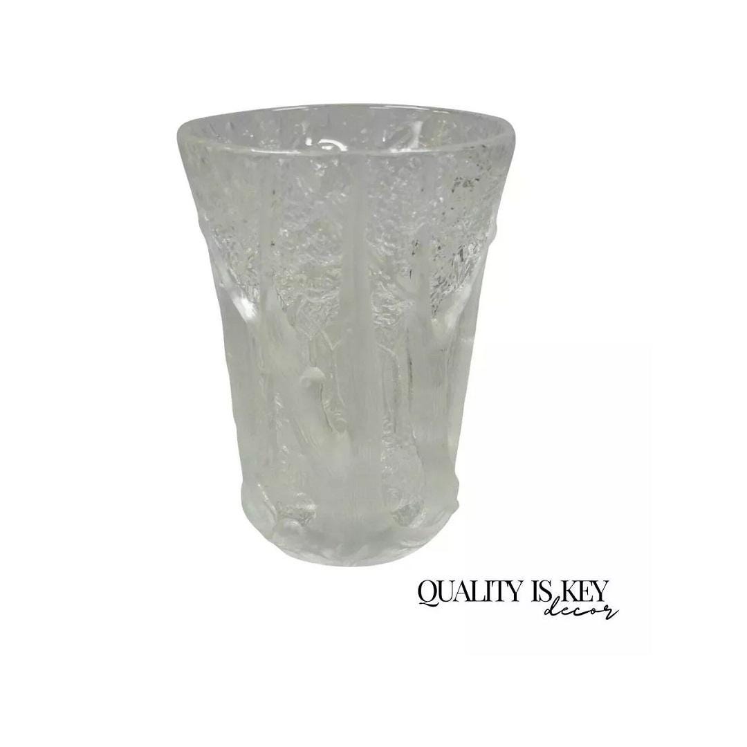 Art Deco Josef Inwald Dans La Foret Forest Trees Barolac Art Glass Vase ...