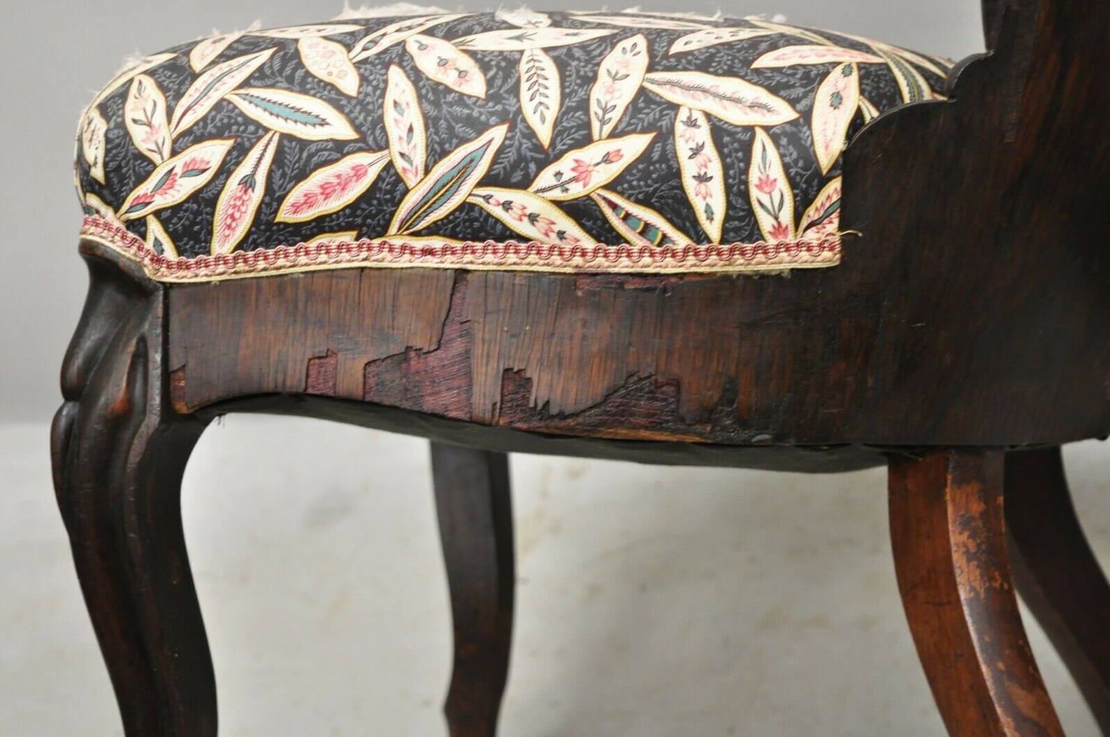 Laminated Rosewood John Henry Belter Victorian Slipper Lounge | Etsy